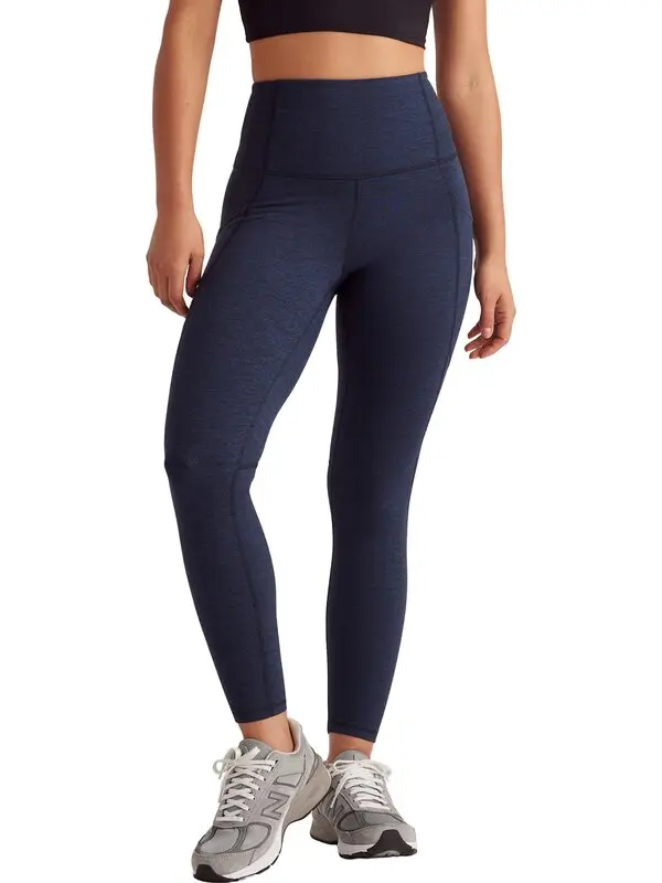 Quince Ultra-soft Performance Pocket Legging - Heather Navy