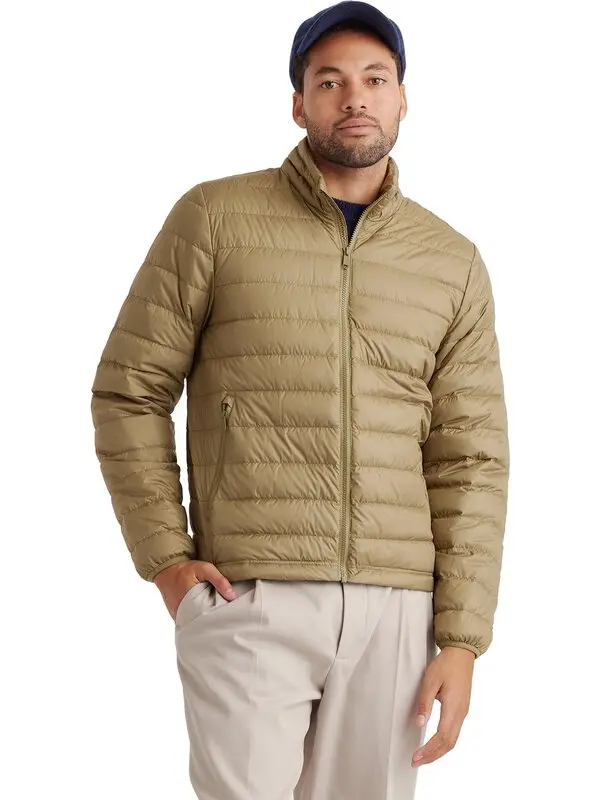 Quince Lightweight Packable Puffer Jacket - Bright Olive