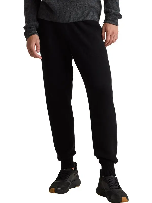 Quince Cashmere Joggers - Black