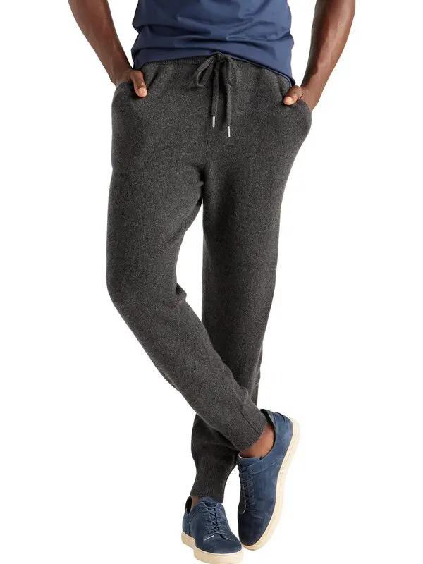 Quince Cashmere Joggers - Charcoal