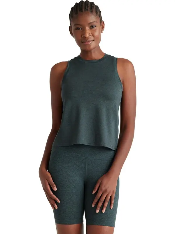 Quince Performance Tank Top - Heather Green