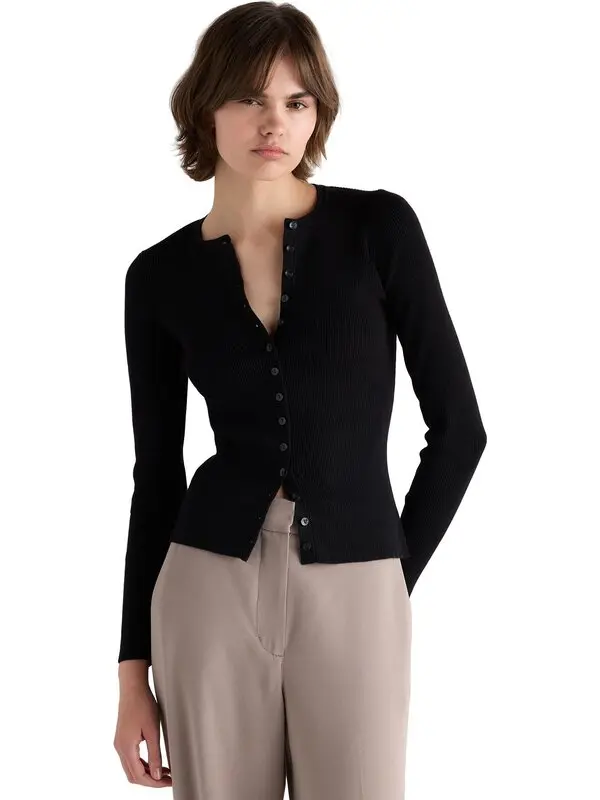 Quince Featherless Quilted Puffer Vest - Black