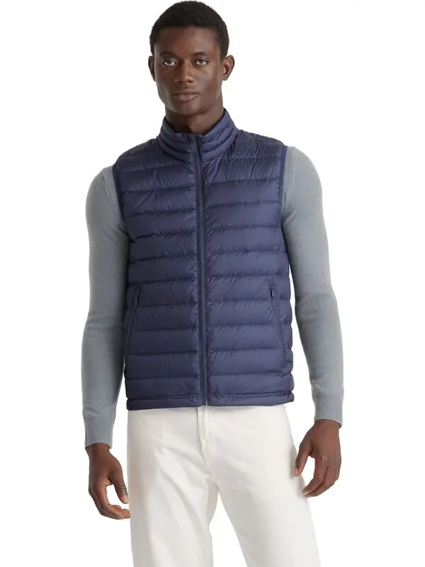 Quince Lightweight Down Packable Puffer Vest - Navy