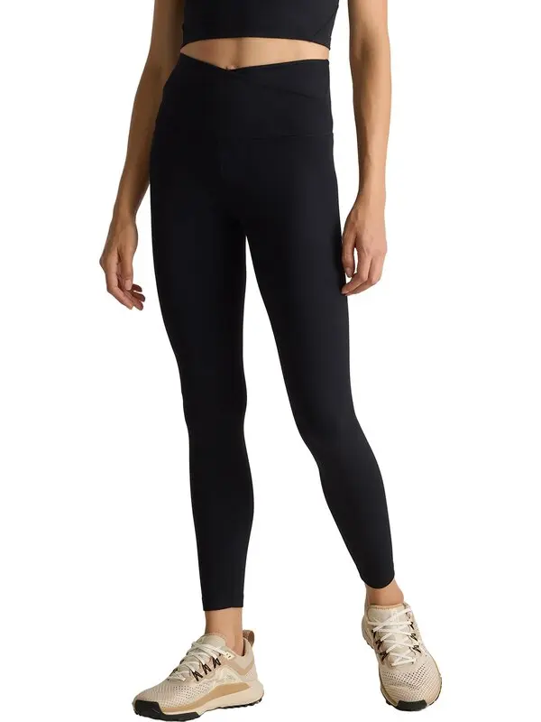 Quince Ultra-form High-rise Crossover Legging - Black