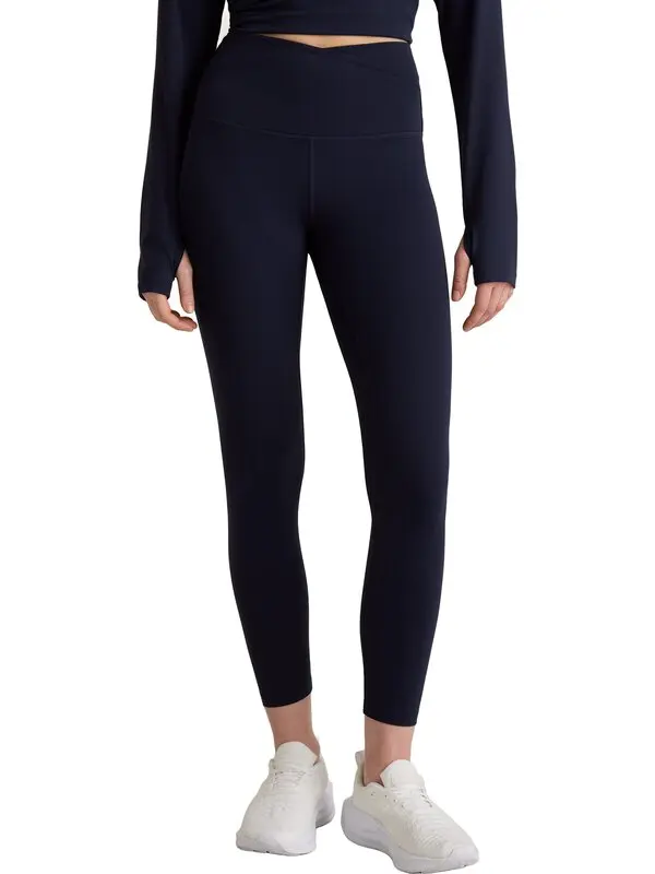 Quince Ultra-form High-rise Crossover Legging - Deep Navy