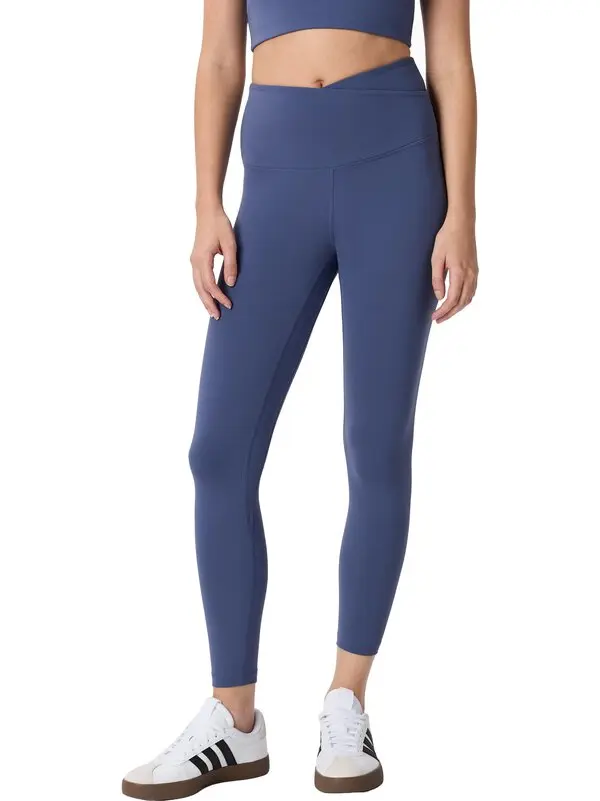 Quince Ultra-form High-rise Crossover Legging - Storm Blue