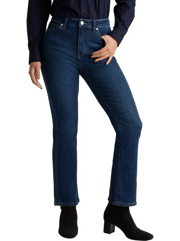 Quince Bella Stretch Kick Flare Jeans - Midnight Blue