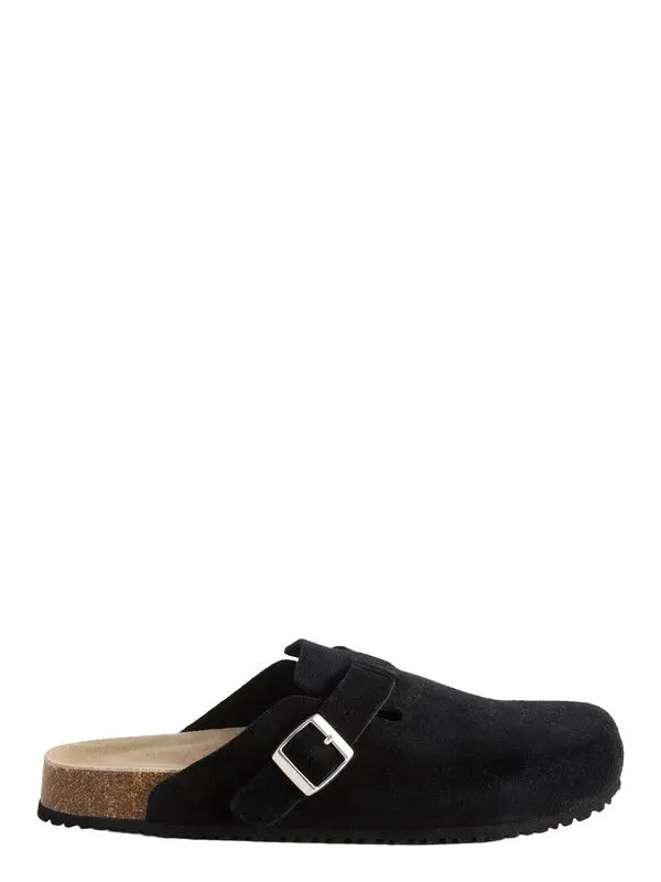 Quince Italian Leather And Suede Retro Runner - Black Suede