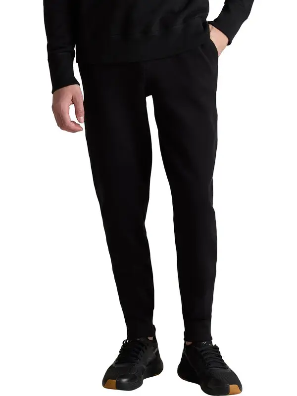 Quince Organic Heavyweight Fleece Joggers - Black