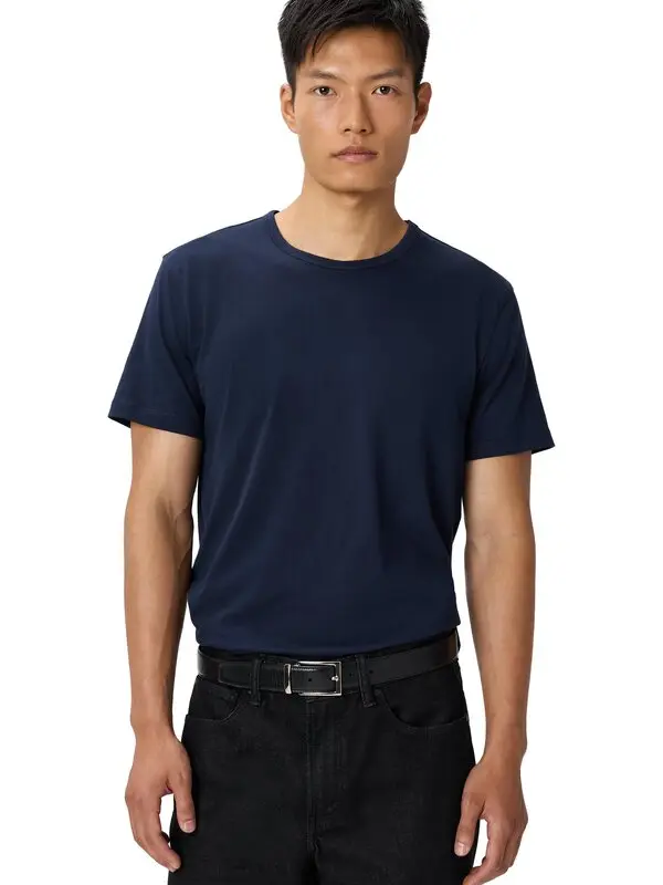 Quince Japanese Lotus T-shirt - Navy