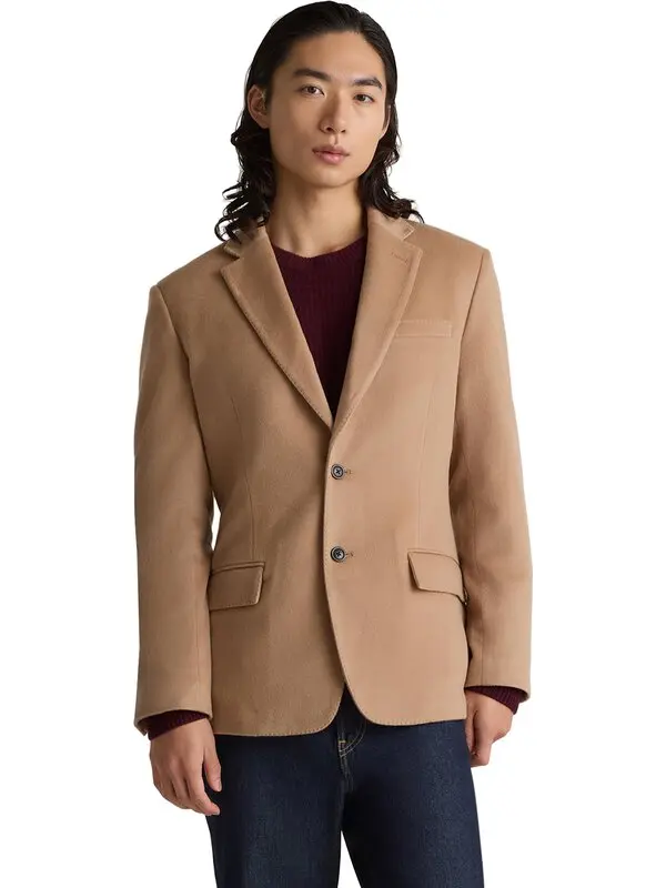 Quince Cashmere Blazer - Camel