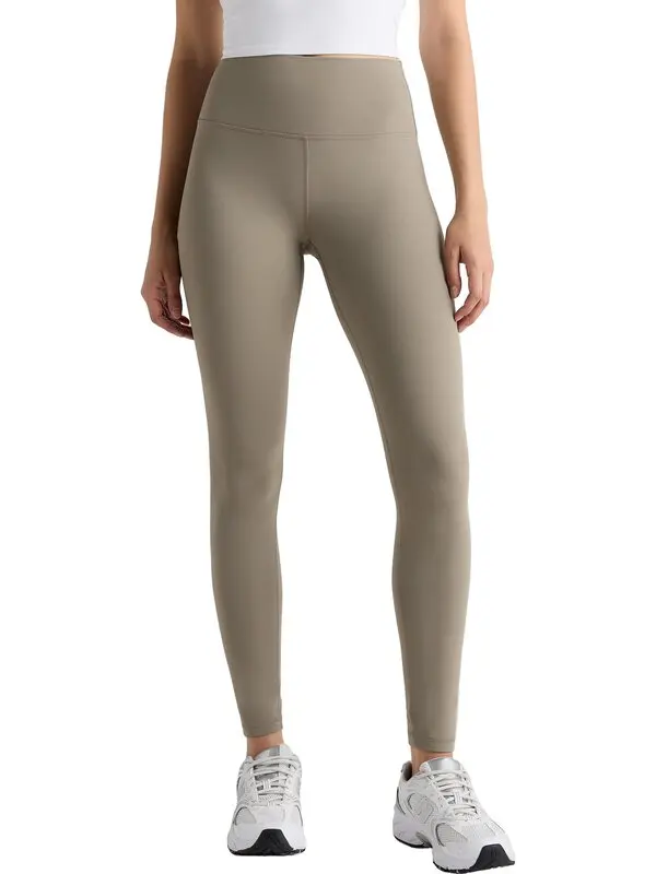 Quince Power-up High-rise Training Legging - Desert Tan