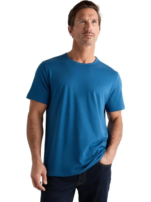 Quince 100% Pima Cotton Luxe Touch T-shirt - Atlantic Blue