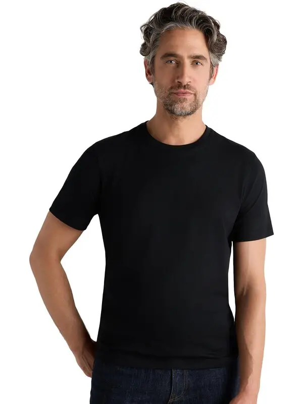 Quince 100% Pima Cotton Luxe Touch T-shirt - Bold Black