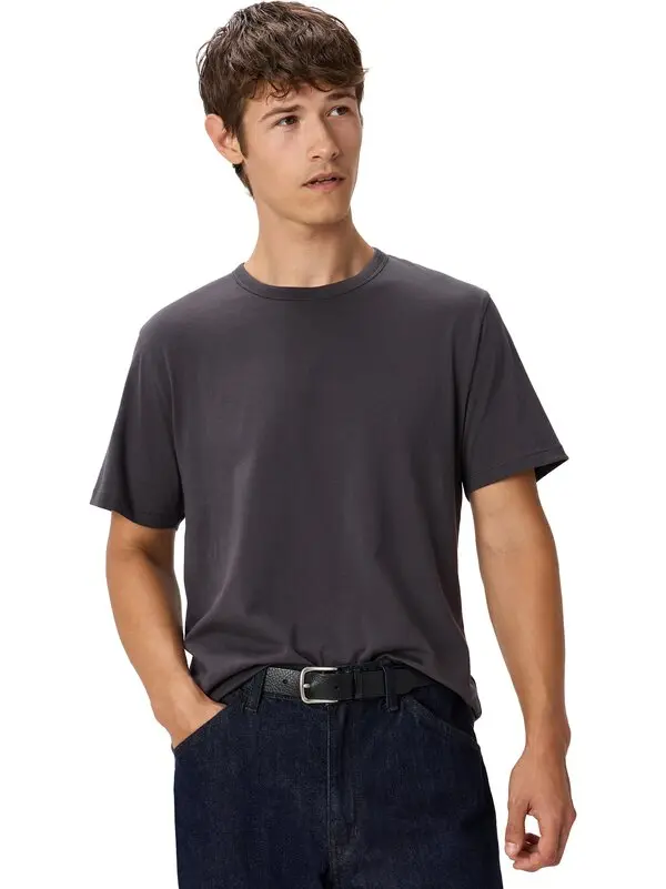 Quince 100% Pima Cotton Luxe Touch T-shirt - Dark Coal