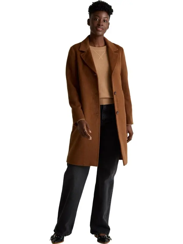 Quince Camel Hair Single-breasted Midi Coat - Vicuna