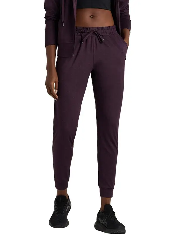 Quince Performance Joggers - Heather Deep Orchid Purple