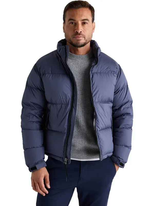 Quince Down Puffer Jacket - Storm Blue