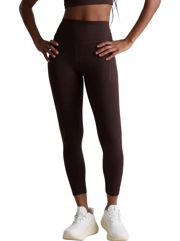 Quince Power-up High-rise Training Pocket Legging - Espresso