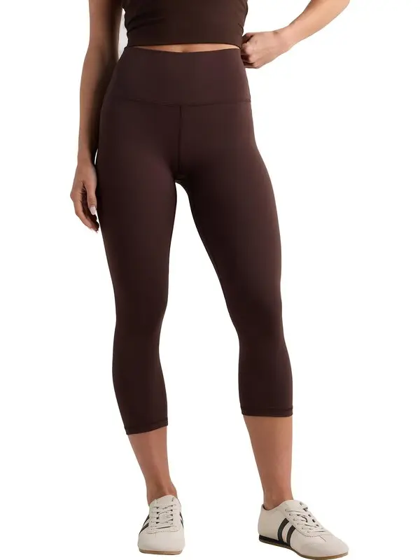 Quince Ultra-form High-rise Capri - Espresso