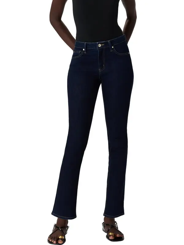 Quince Luna Stretch Slim Straight Jeans - Deep Rinse