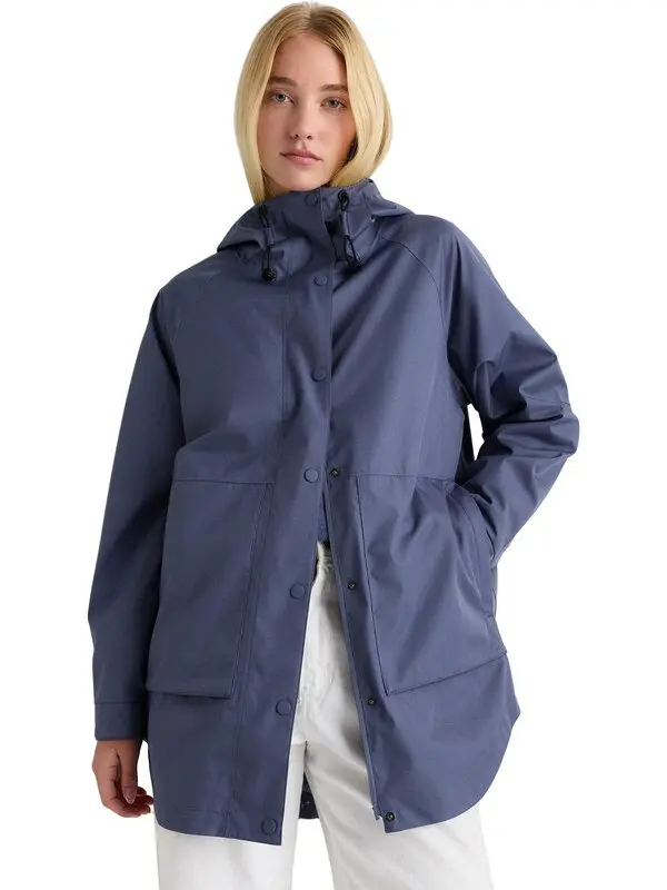 Quince Weatherproof Oversized Rain Jacket - Storm Blue