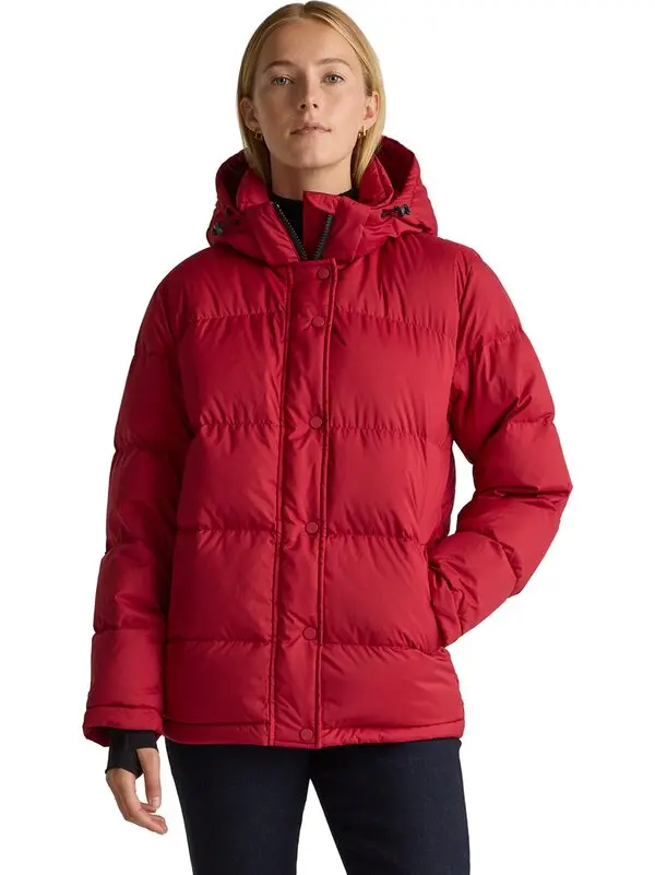 Quince Responsible Down Puffer Jacket - Cherry Red