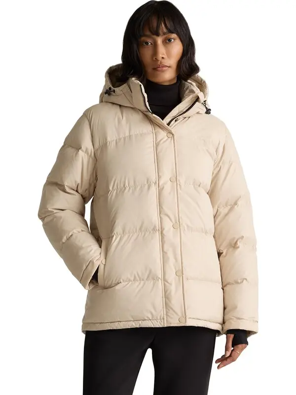 Quince Responsible Down Puffer Jacket - Oatmilk