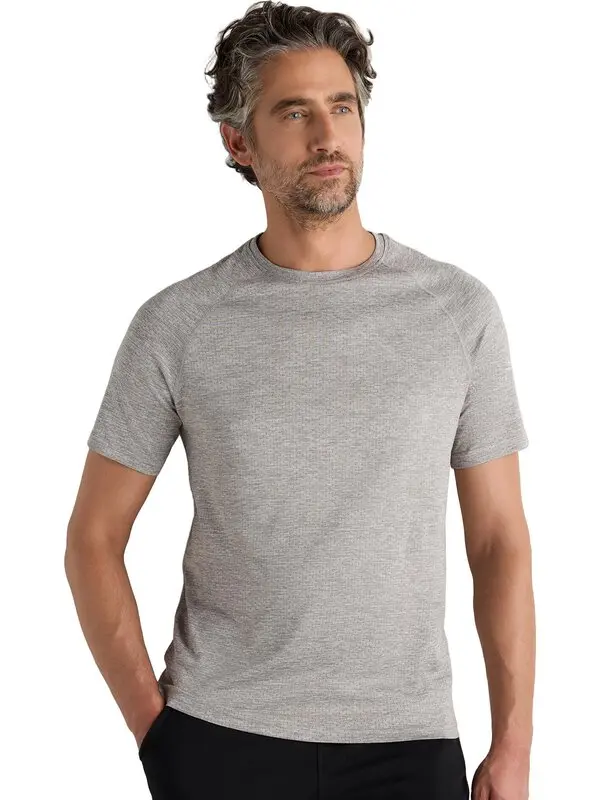 Quince Performance Mesh T-shirt - Heather Grey