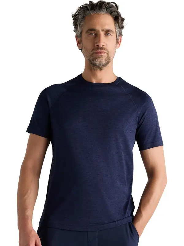 Quince Performance Mesh T-shirt - Heather Navy