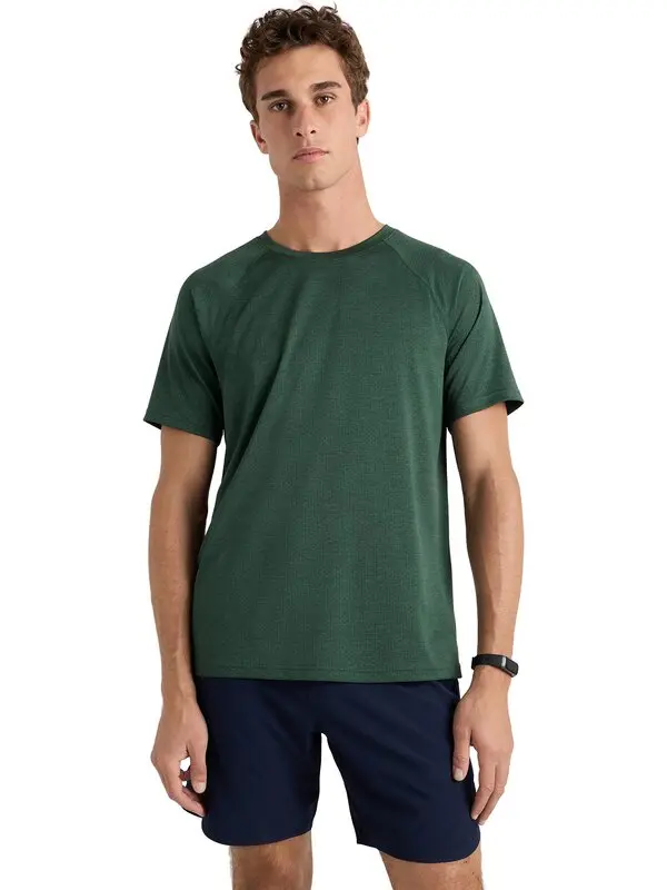 Quince Mesh Performance Training T-shirt - Heather Olive
