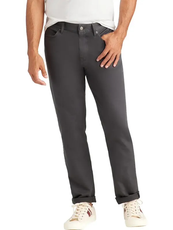 Quince Comfort Stretch Traveler 5-pocket Straight Pants - Dark Charcoal