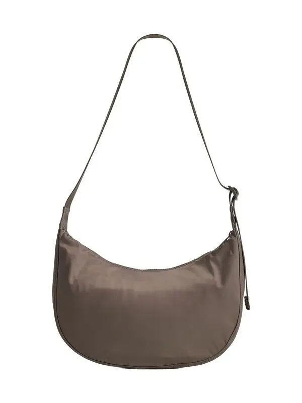 Quince Revive Nylon Crescent Shoulder Bag - Ash Grey