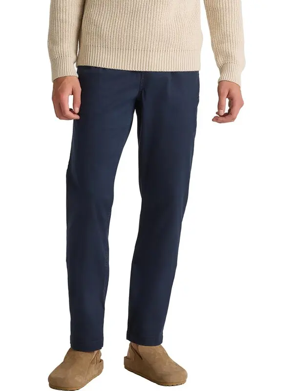 Quince Cotton Chino Drawstring Pants - Admiral