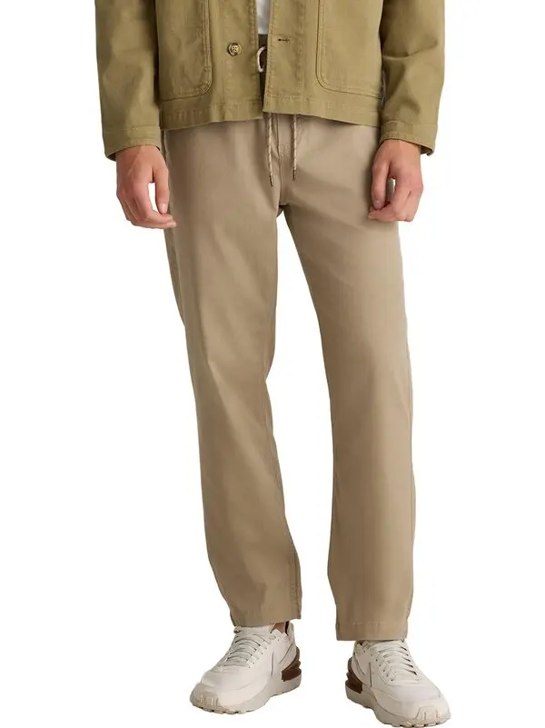 Quince Cotton Chino Drawstring Pants - Sand Dune