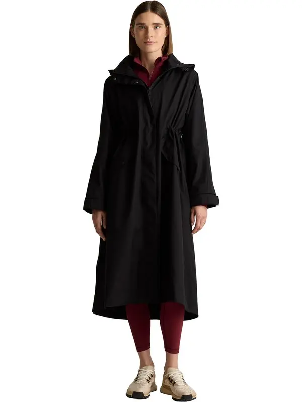 Quince Weatherproof Rain Trench Coat - True Black