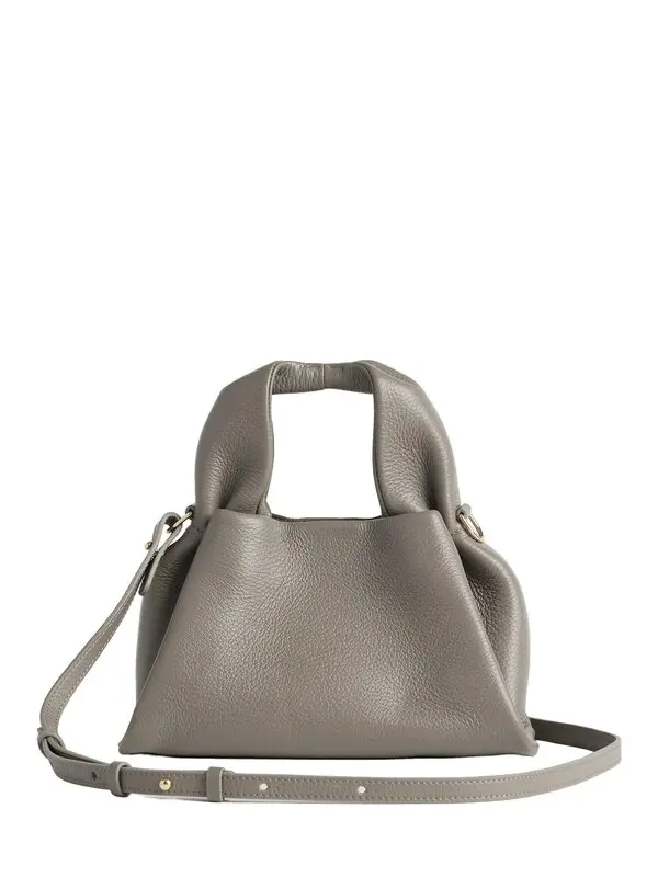Quince Italian Leather Trapeze Crossbody - Mink