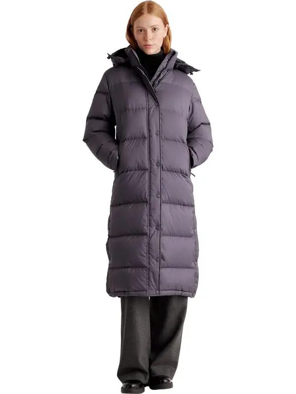Quince Responsible Long Down Puffer Jacket - Carbon Grey