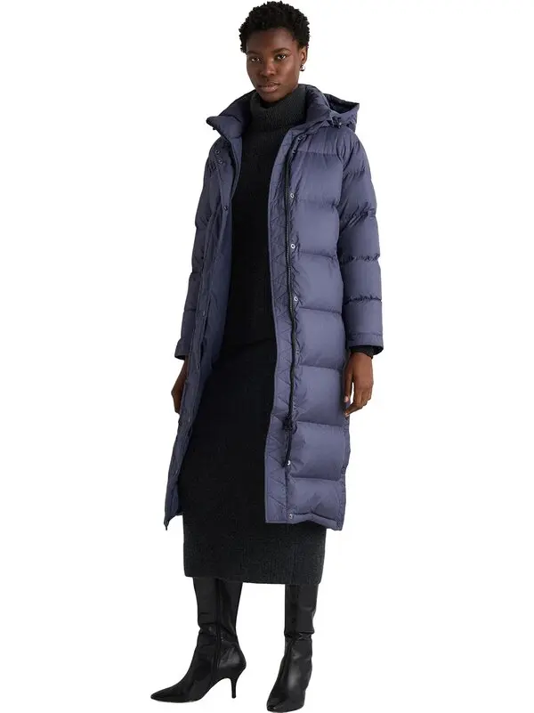 Quince Responsible Long Down Puffer Jacket - Storm Blue