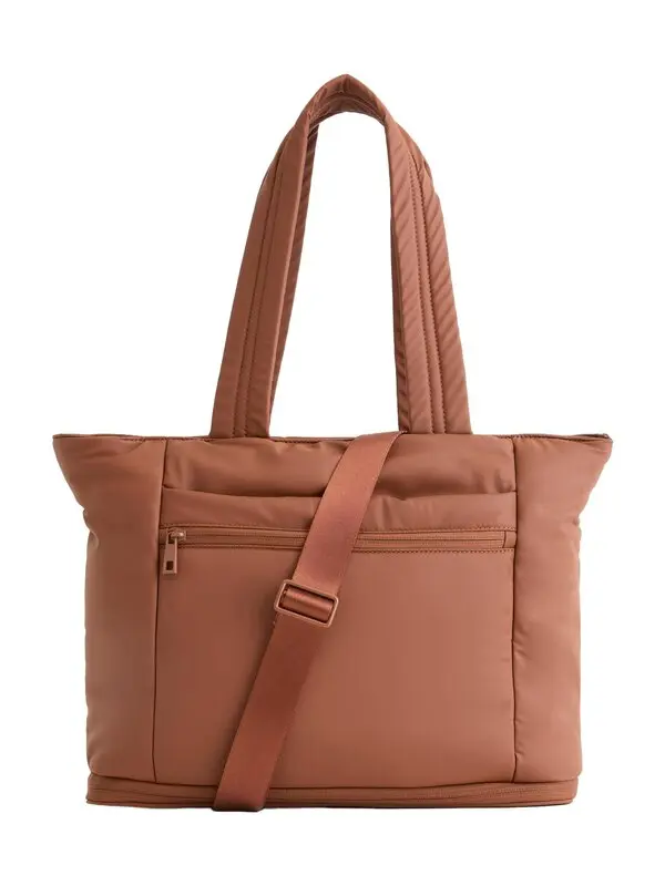 Quince Water Repellent Expandable Tote - Terracotta