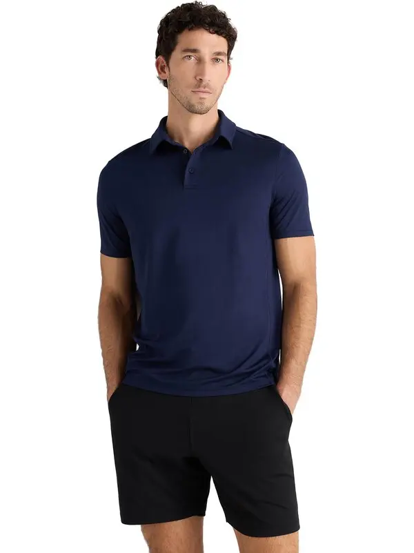 Quince Super Soft Performance Polo Shirt - Solid Deep Navy