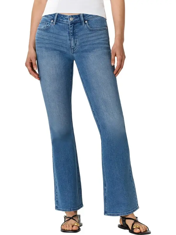 Quince Luna Stretch Flare Jeans - Seaside Blue