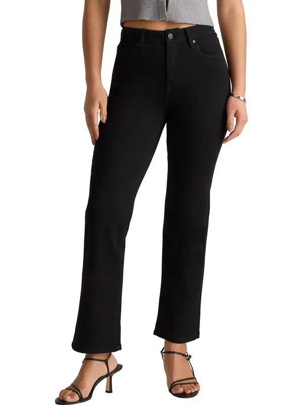 Quince Bella Stretch Straight Jeans - Black