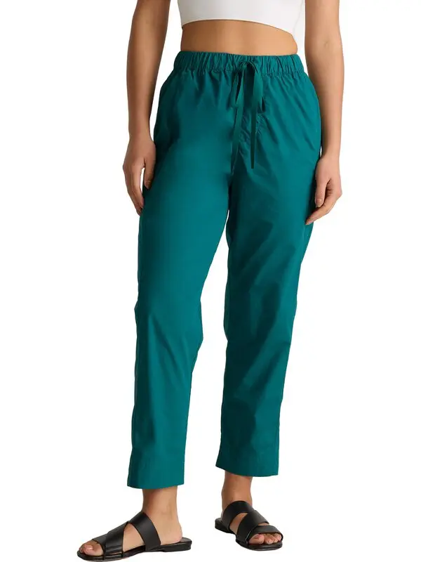 Quince Organic Cotton Pull-on Pants - Garden Green