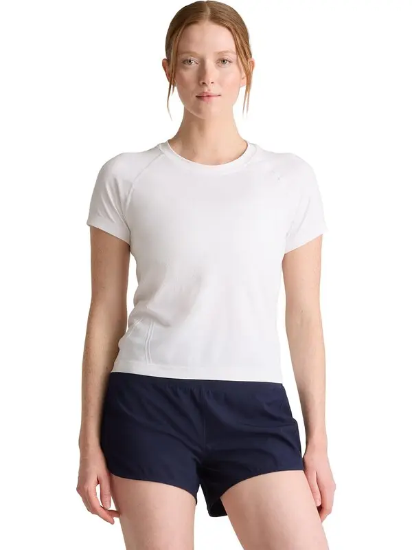 Quince Seamless Waist-length T-shirt - Classic White