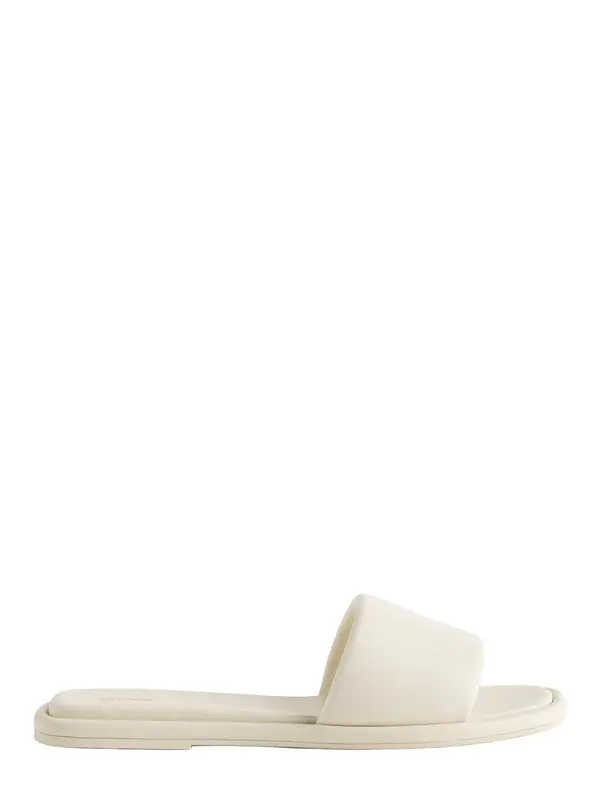 Quince Italian Leather Slide Sandal - Bone