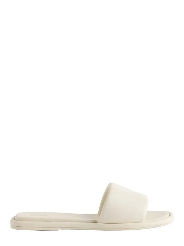 Quince Leather Slide Sandal - Bone