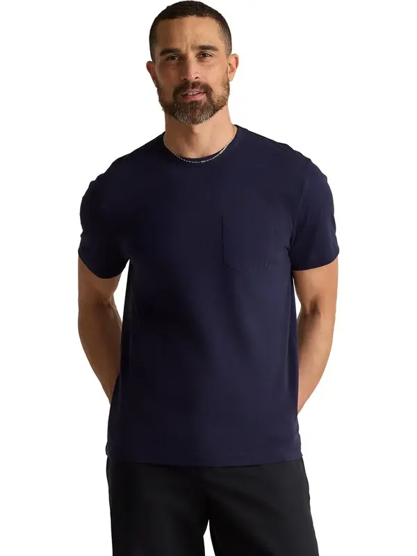 Quince 100% Pima Cotton Luxe Touch Pocket T-shirt - Deep Navy