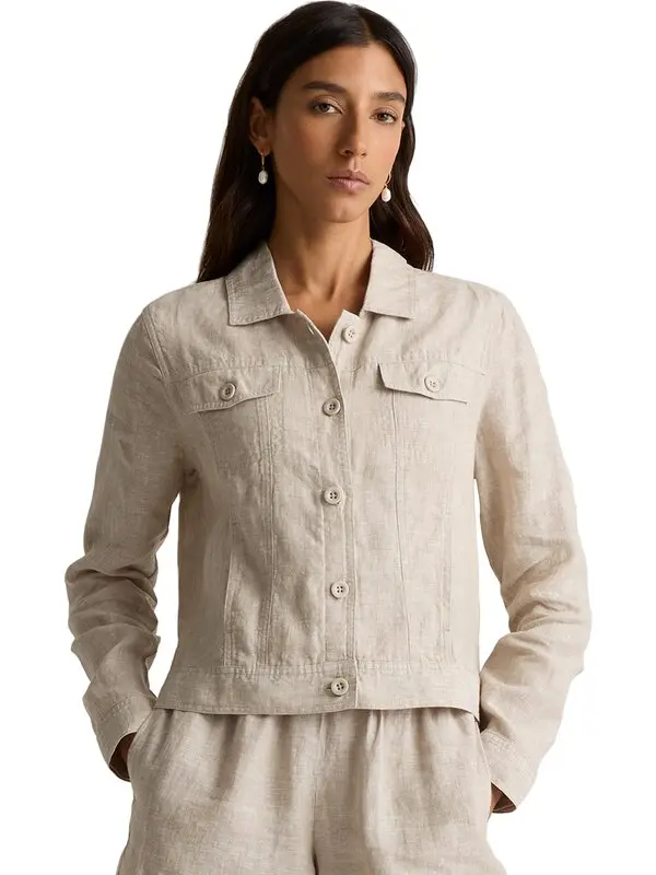 Quince European Linen Jacket - Flax
