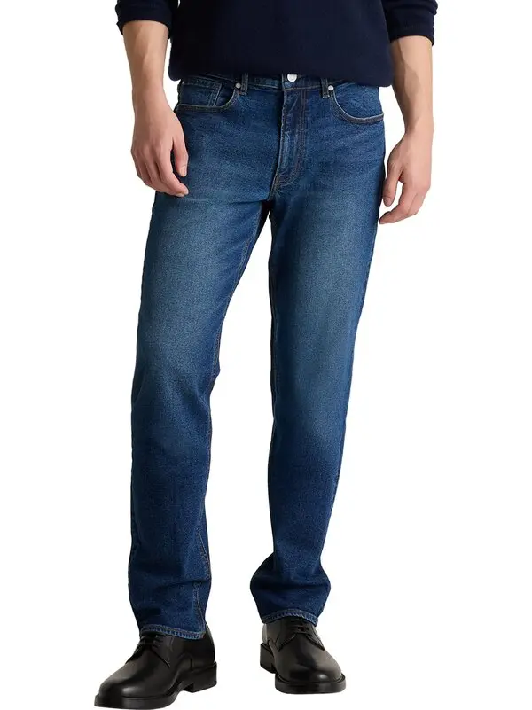 Quince Warren Stretch Straight Jeans - Dusk Blue